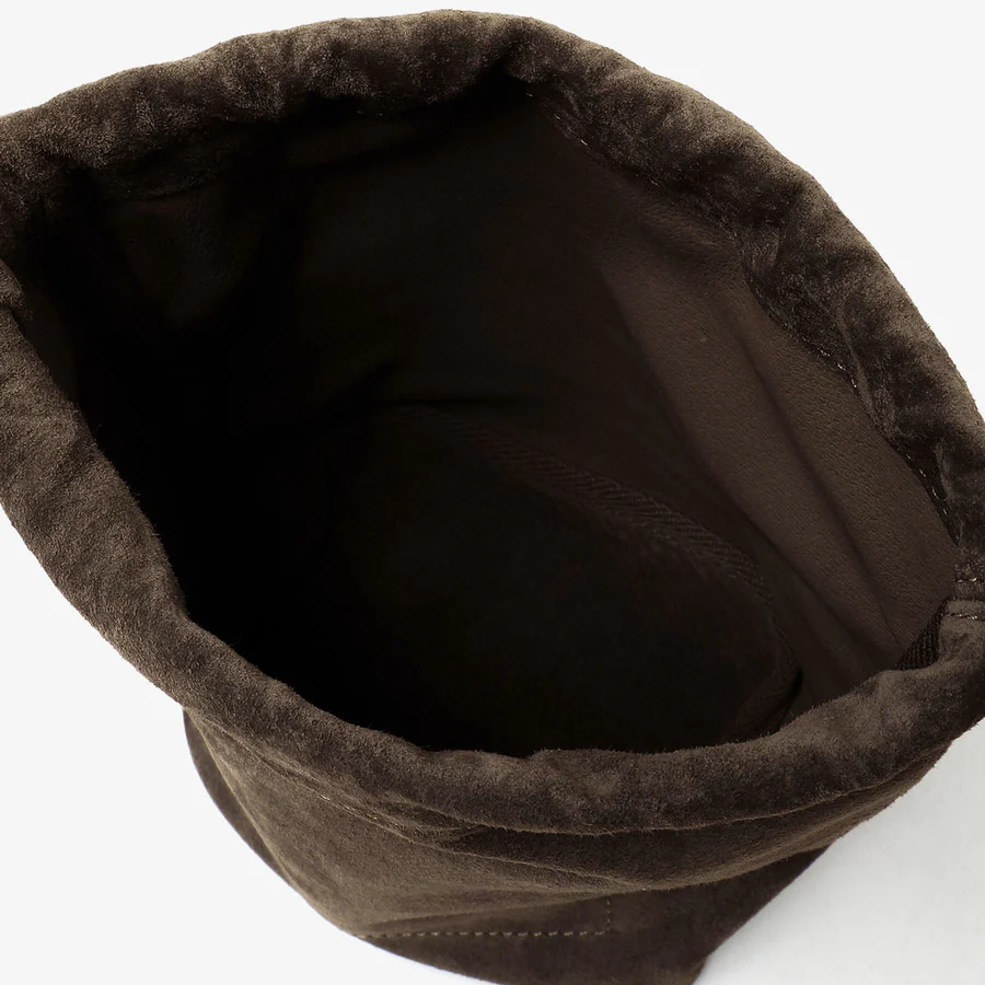 【hobo】DRAWSTRING POUCH -PIG SUEDE- / Choco – TOKIS