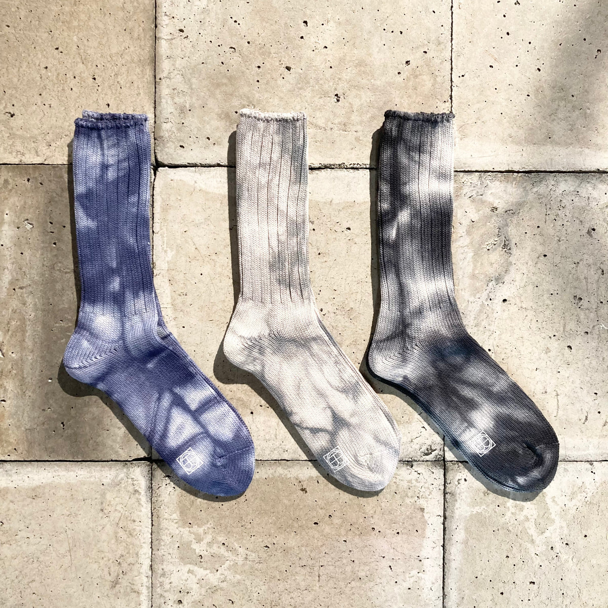 【hobo】TIE-DYED CREW SOCKS / Black – TOKIS